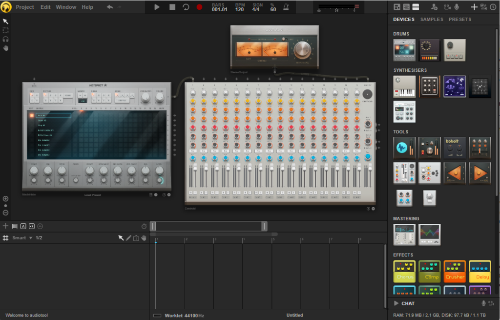 Sonido en la red | 2.1.2. Audiotool